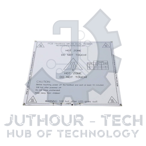 Juthour-Tech | طابعة حرارية ثلاثية الأبعاد PCB Mk2b 12،24 فولت (21.4)